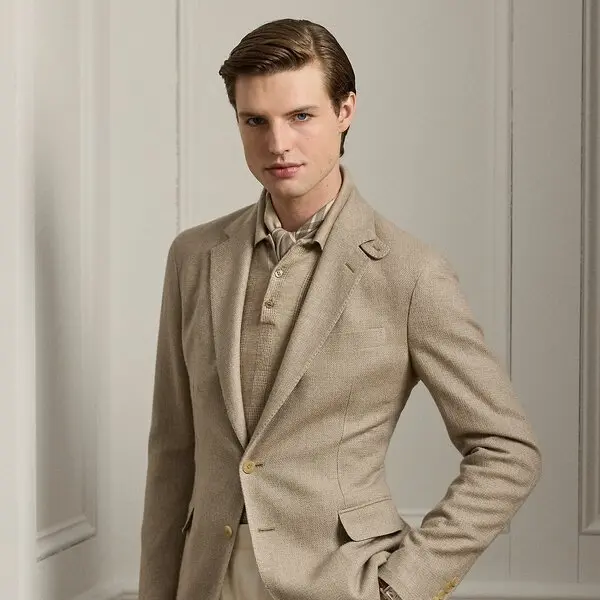 Ralph Lauren Hadley Hand-tailored Textured Sport Coat