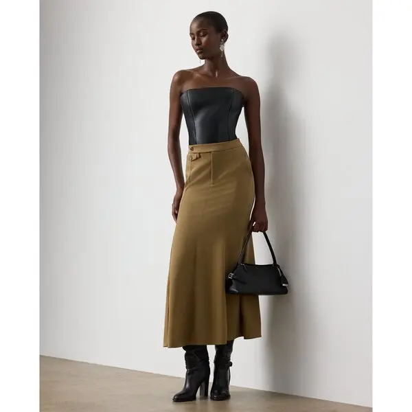 Ralph Lauren Gwyneth Lambskin Bustier