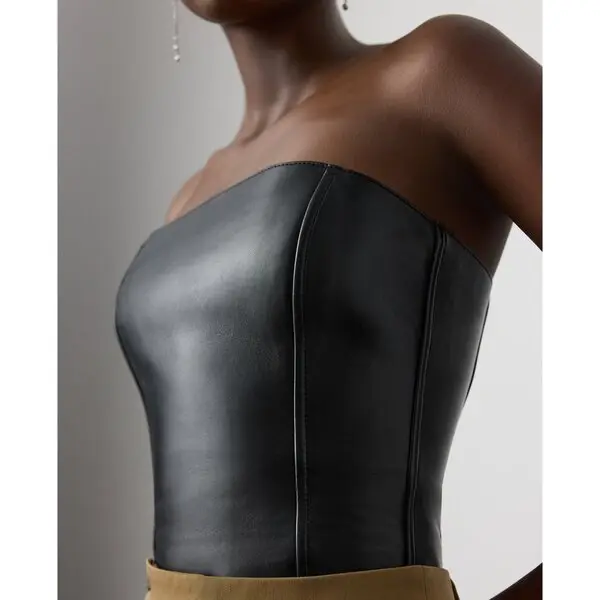 Ralph Lauren Gwyneth Lambskin Bustier