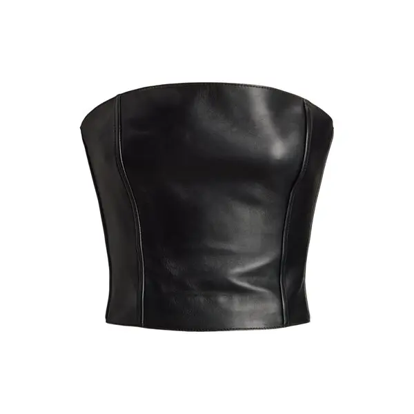 Ralph Lauren Gwyneth Lambskin Bustier