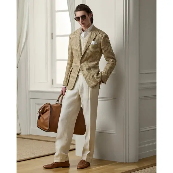Ralph Lauren Cable Cashmere-silk-linen Sweater Vest