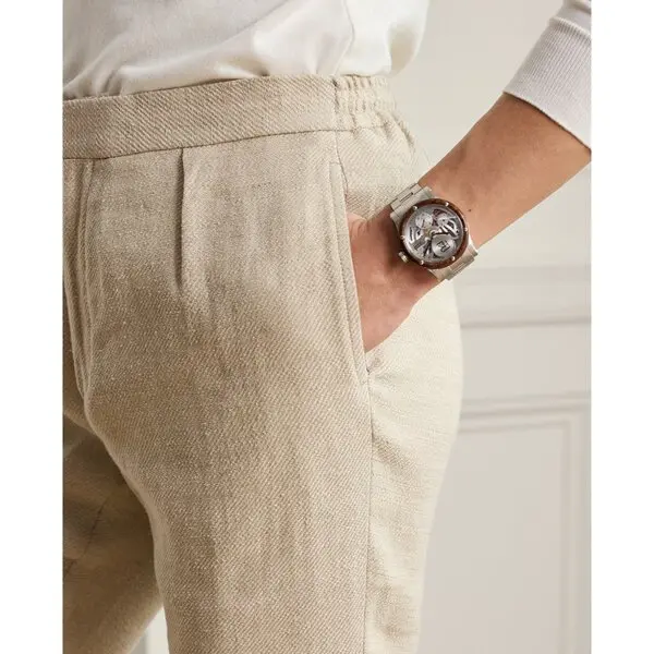 Ralph Lauren Textured Linen-blend Trouser