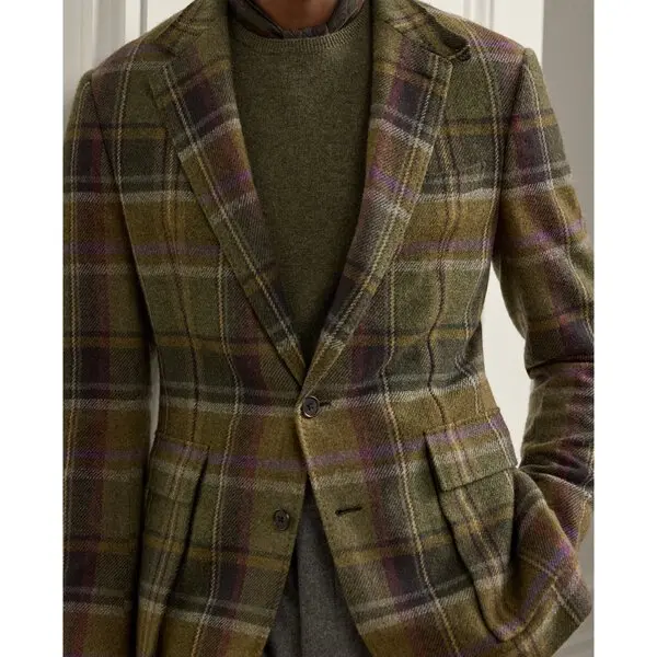 Ralph Lauren Kent Hand-tailored Plaid Sport Coat