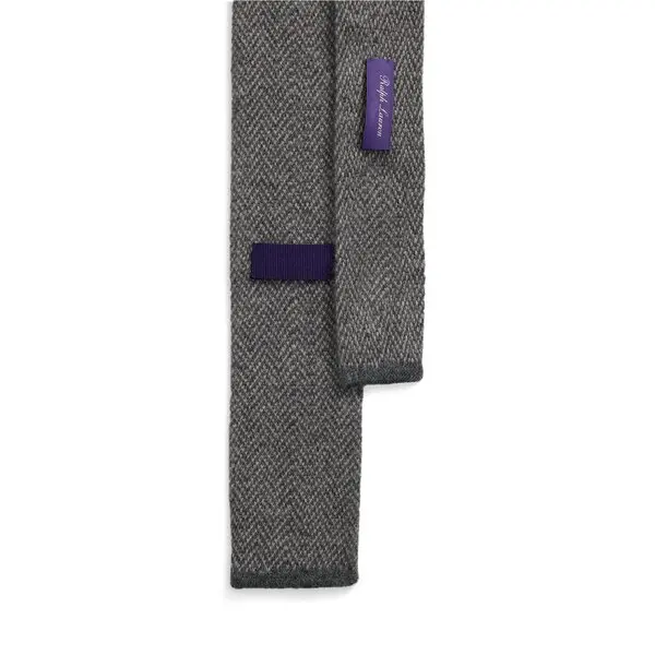 Ralph Lauren Herringbone-knit Cashmere Tie