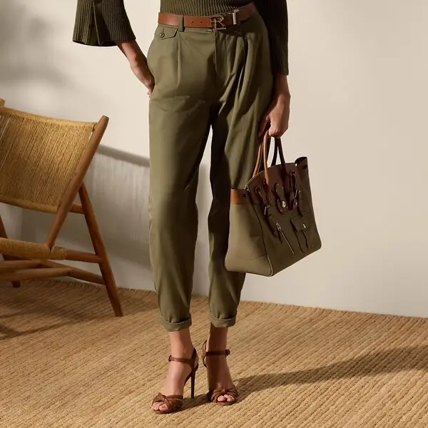 Ralph Lauren Gordon Cotton Gabardine Pant - Moss