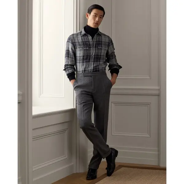 Ralph Lauren Plaid Linen Twill Shirt