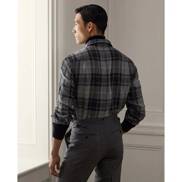 Ralph Lauren Plaid Linen Twill Shirt