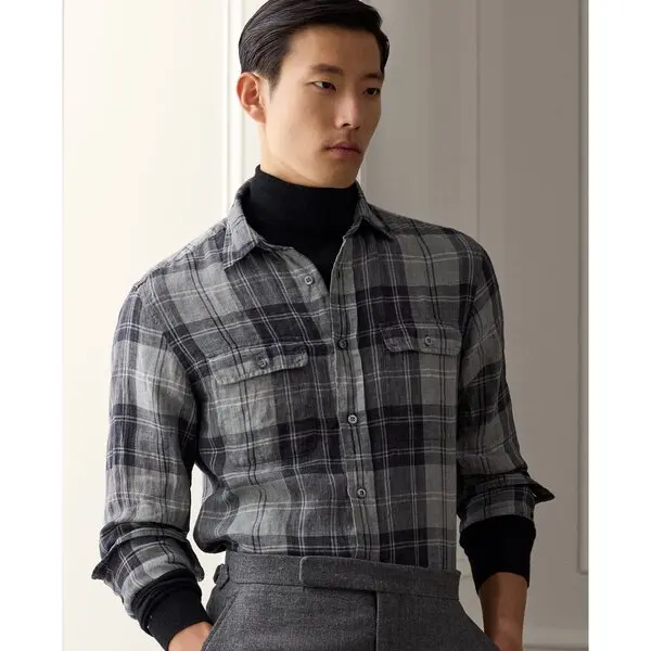 Ralph Lauren Plaid Linen Twill Shirt