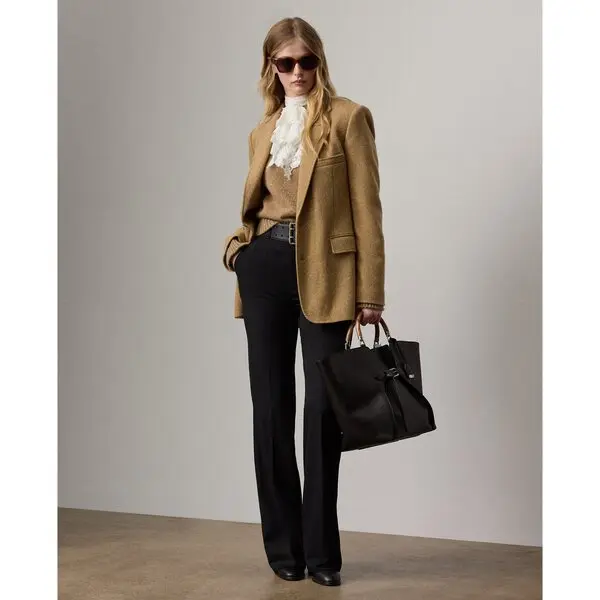 Ralph Lauren Eli Basket-weave Tweed Jacket