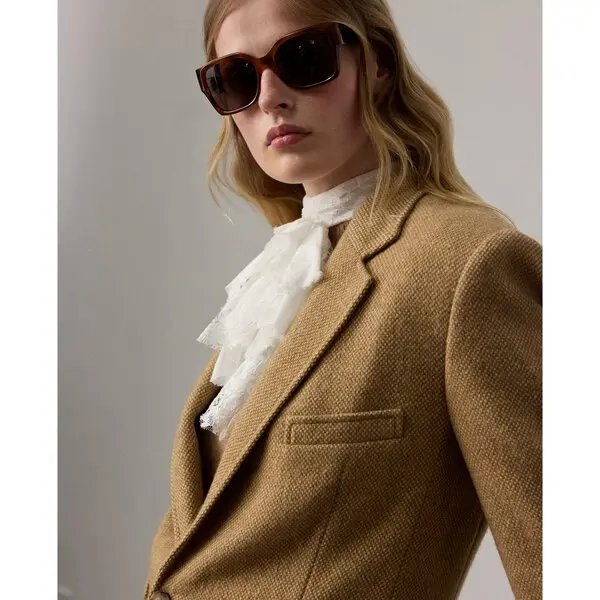 Ralph Lauren Eli Basket-weave Tweed Jacket