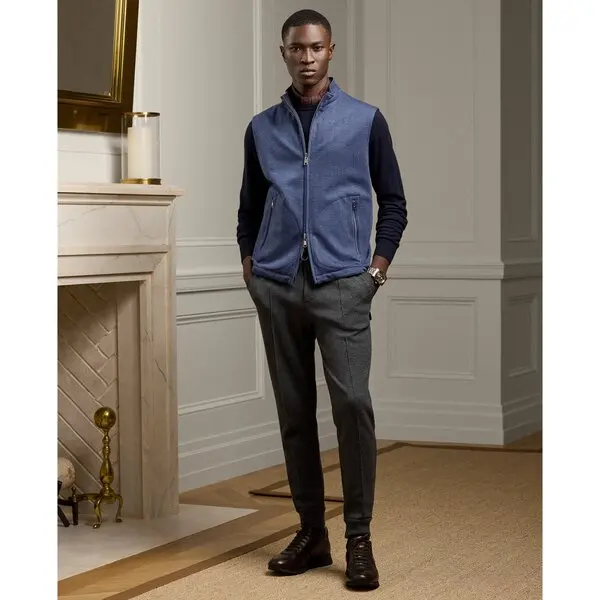 Ralph Lauren Reversible Houndstooth Hybrid Vest