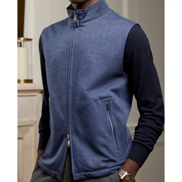 Ralph Lauren Reversible Houndstooth Hybrid Vest