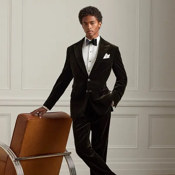 Ralph Lauren Gregory Hand-tailored Velvet Trouser
