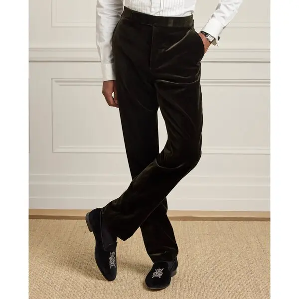 Ralph Lauren Gregory Hand-tailored Velvet Trouser