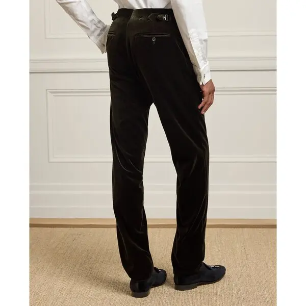 Ralph Lauren Gregory Hand-tailored Velvet Trouser