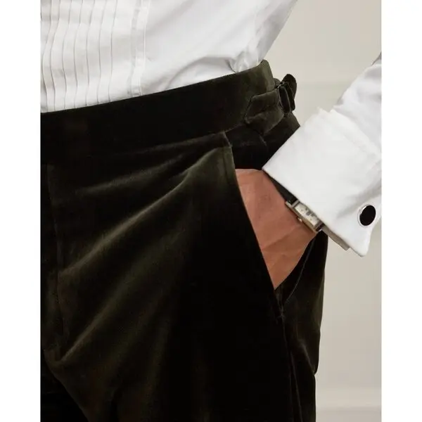 Ralph Lauren Gregory Hand-tailored Velvet Trouser