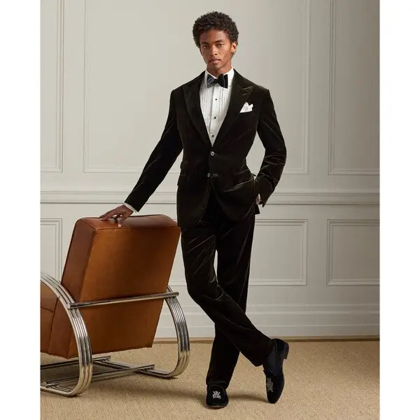 Ralph Lauren Gregory Hand-tailored Velvet Trouser