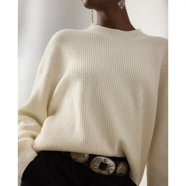 Ralph Lauren Embellished Cashmere Crewneck Sweater