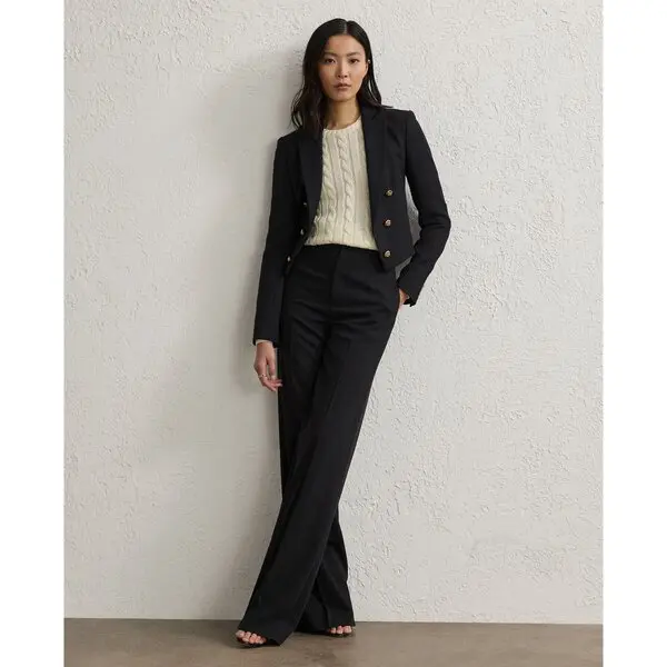 Ralph Lauren Spencer Wool Crepe Jacket