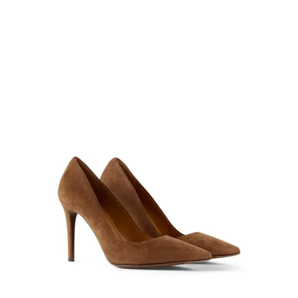 Ralph Lauren Tenney 95 Mm Goat-suede Pump