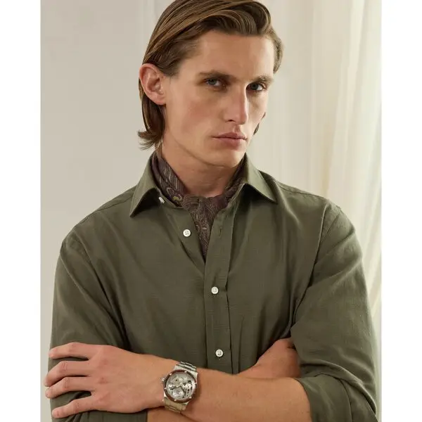 Ralph Lauren Glen Check Twill Shirt - Loden Moss