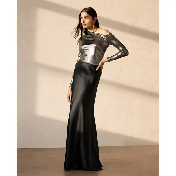 Ralph Lauren Metallic Jersey Long-sleeve Top - Asteroid