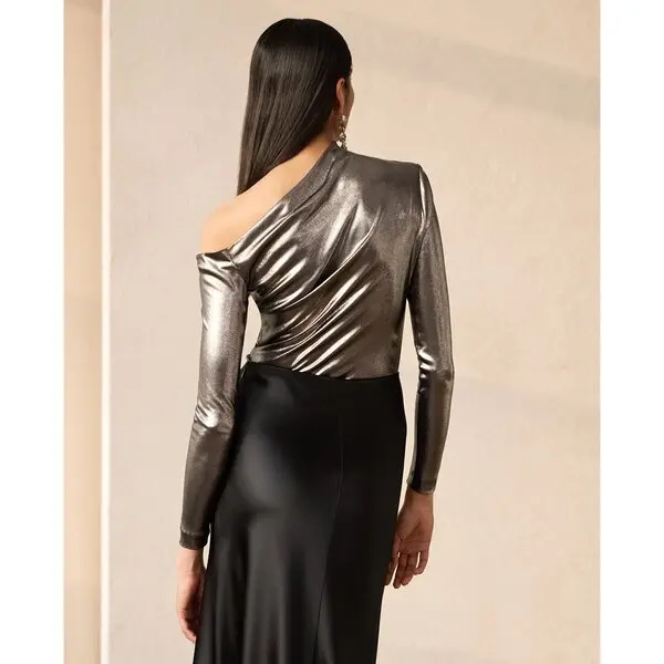 Ralph Lauren Metallic Jersey Long-sleeve Top - Asteroid