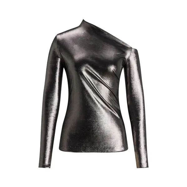 Ralph Lauren Metallic Jersey Long-sleeve Top - Asteroid