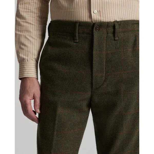 Ralph Lauren Windowpane Wool Tweed Officer’s Pant