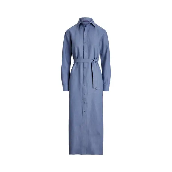 Ralph Lauren Vicki Linen Day Dress - Cornflower