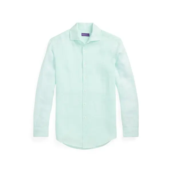 Ralph Lauren Basket-weave Linen Shirt - Mint