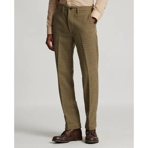 Ralph Lauren Checked Wool Tweed Officer’s Pant
