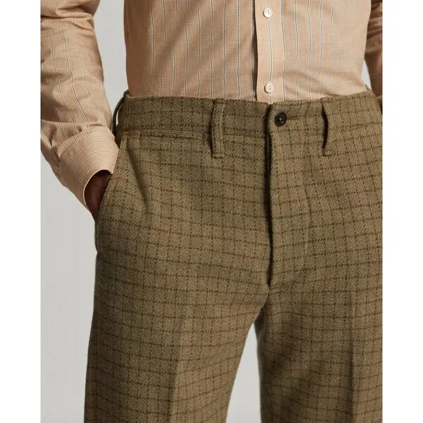 Ralph Lauren Checked Wool Tweed Officer’s Pant