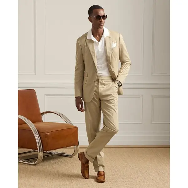 Ralph Lauren Kent Hand-tailored Sateen Suit Jacket