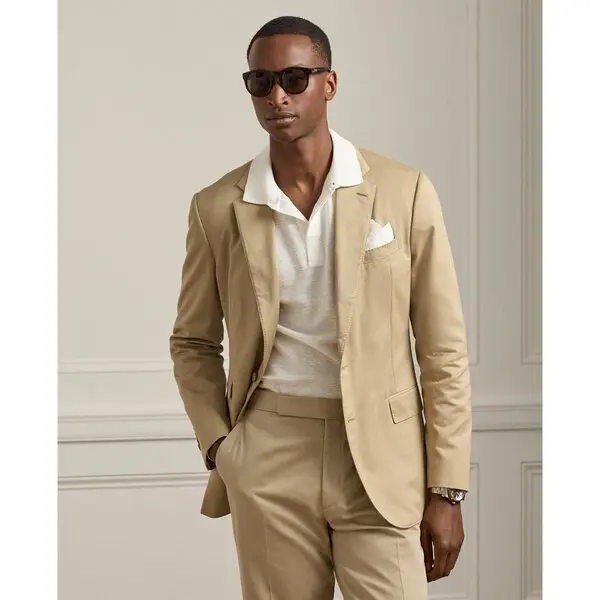 Ralph Lauren Kent Hand-tailored Sateen Suit Jacket