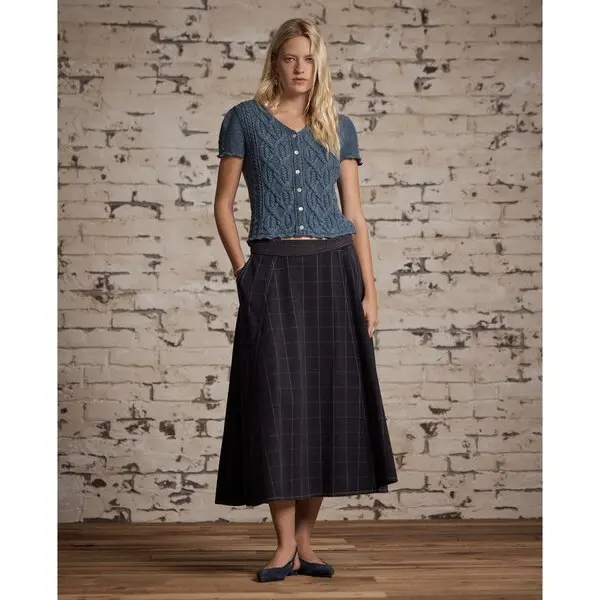 Ralph Lauren Linen-blend Cable-knit Top
