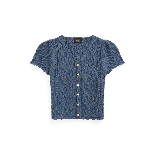 Ralph Lauren Linen-blend Cable-knit Top
