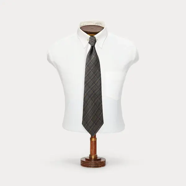 Ralph Lauren Handmade Plaid Silk Twill Tie