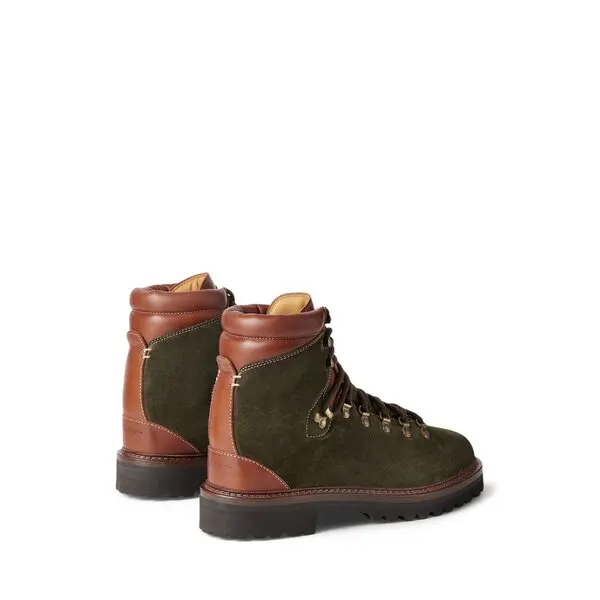 Ralph Lauren Halpin Shearling-trim Calf-suede Boot