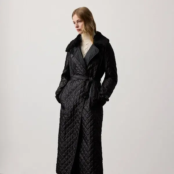 Ralph Lauren Kayleigh Quilted Twill Coat