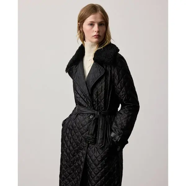 Ralph Lauren Kayleigh Quilted Twill Coat