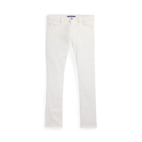 Ralph Lauren Slim Fit Stretch Linen-cotton Jean - Optic White