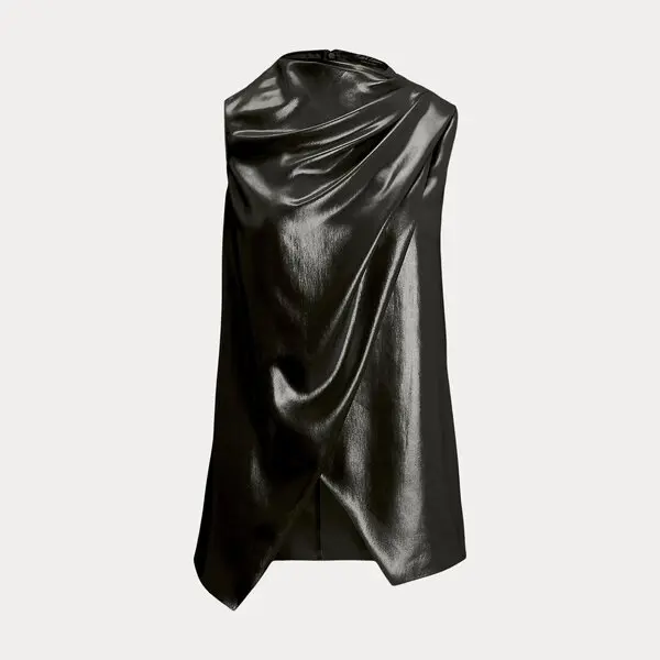 Ralph Lauren Julie Foiled Georgette Blouse