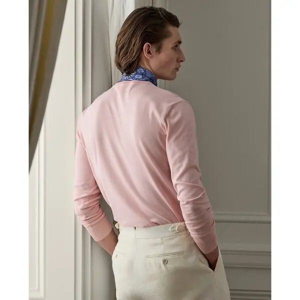 Ralph Lauren Cotton Crewneck Sweater - Soft Pink
