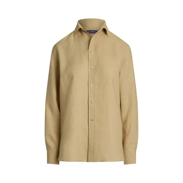 Ralph Lauren Adrien Relaxed Fit Linen Shirt - Light Sand