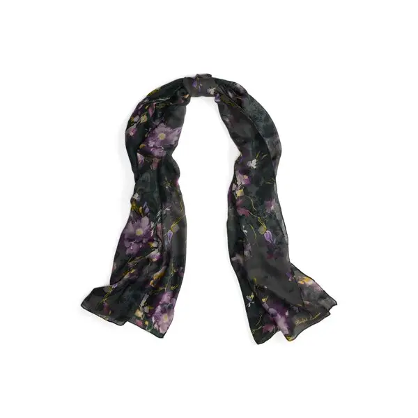 Ralph Lauren Floral-print Cashmere Pashmina Scarf