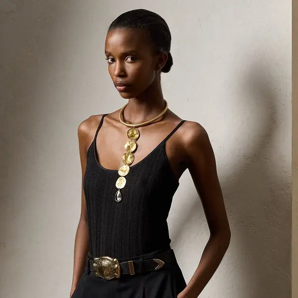 Ralph Lauren Silk Chevron Sweater Camisole