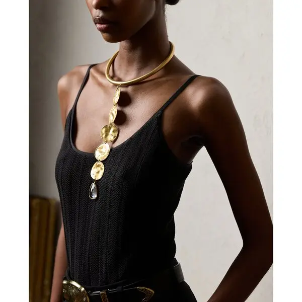Ralph Lauren Silk Chevron Sweater Camisole