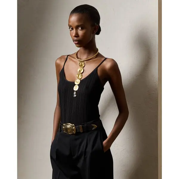 Ralph Lauren Silk Chevron Sweater Camisole