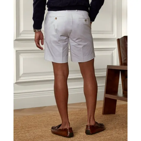 Ralph Lauren Straight Fit Washed Stretch Chino Short - Optic White